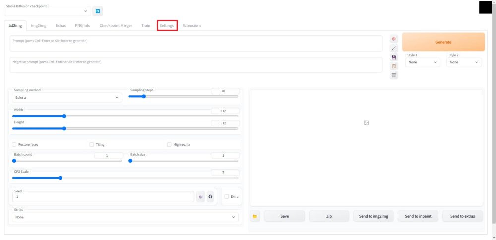 AUTOMATIC1111の設定内容を起動時に自動で読み込む方法 ｜ Stable Diffusion高機能Web UIの活用法 | Murasan Lab