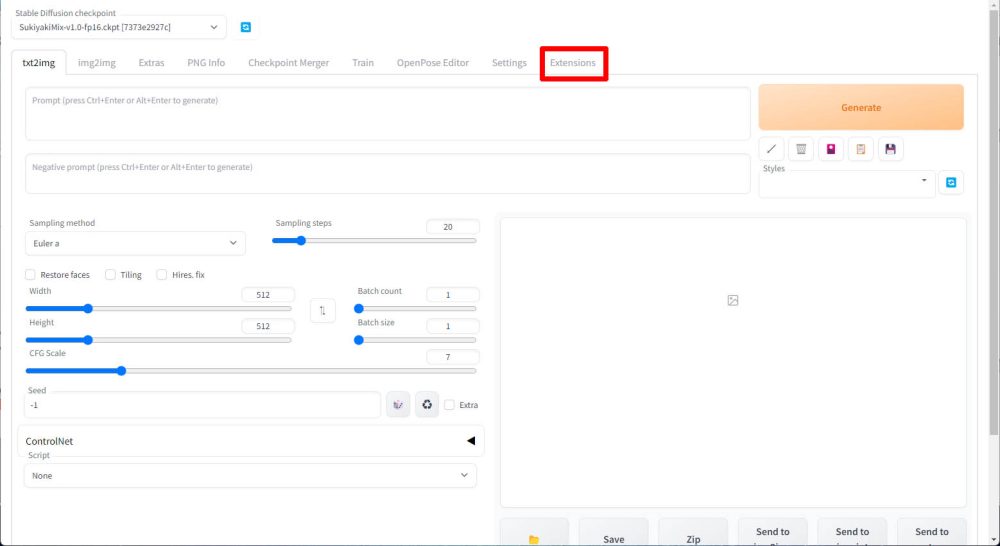 Depth map library and poserをインストールする方法 ｜ ControlNetで手のポーズを指定して生成する | Murasan Lab