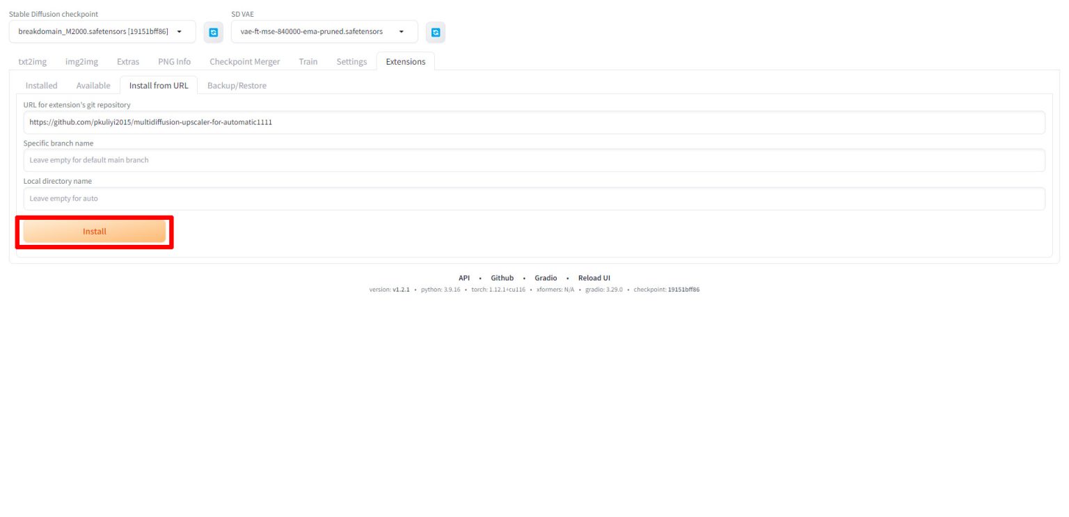 img2imgで高画質化できるMultiDiffusionの使い方 ｜ Stable Diffusion拡張機能の活用法 | Murasan Lab