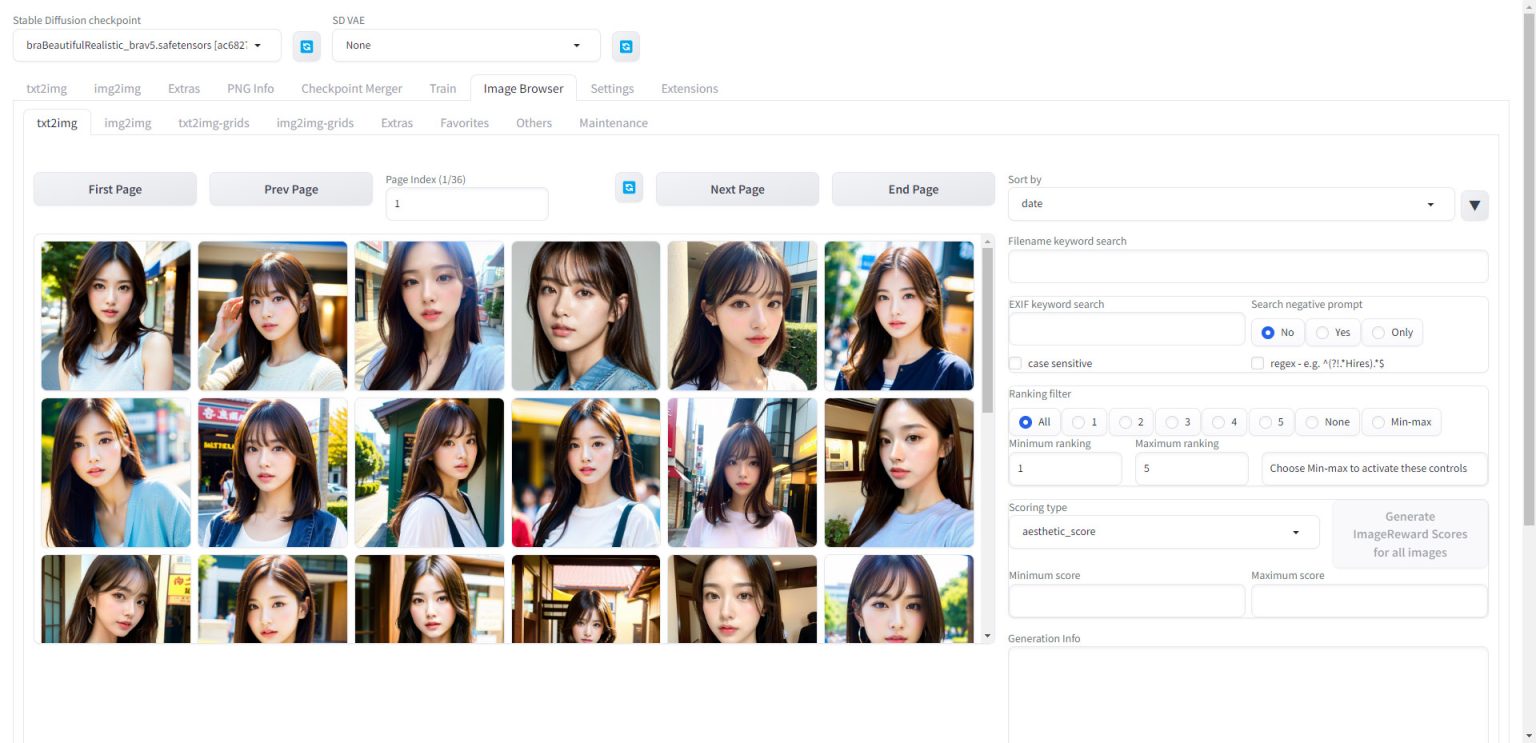 Stable Diffusionで生成した画像をWebUI上で確認する方法 ｜ AUTOMATIC1111の便利機能 | Murasan Lab