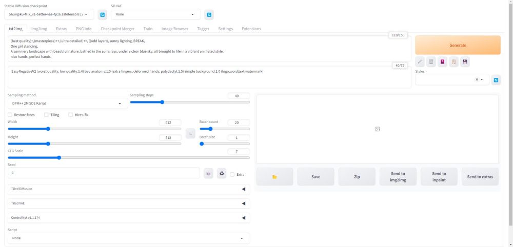 ControlNetのtile_resampleで書き込み量を増やす方法 | Murasan Lab