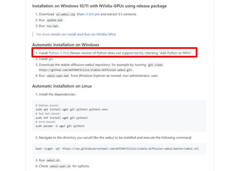 Stable Diffusionのローカル環境構築方法を解説（Dockerを使わない方法） | Murasan Lab
