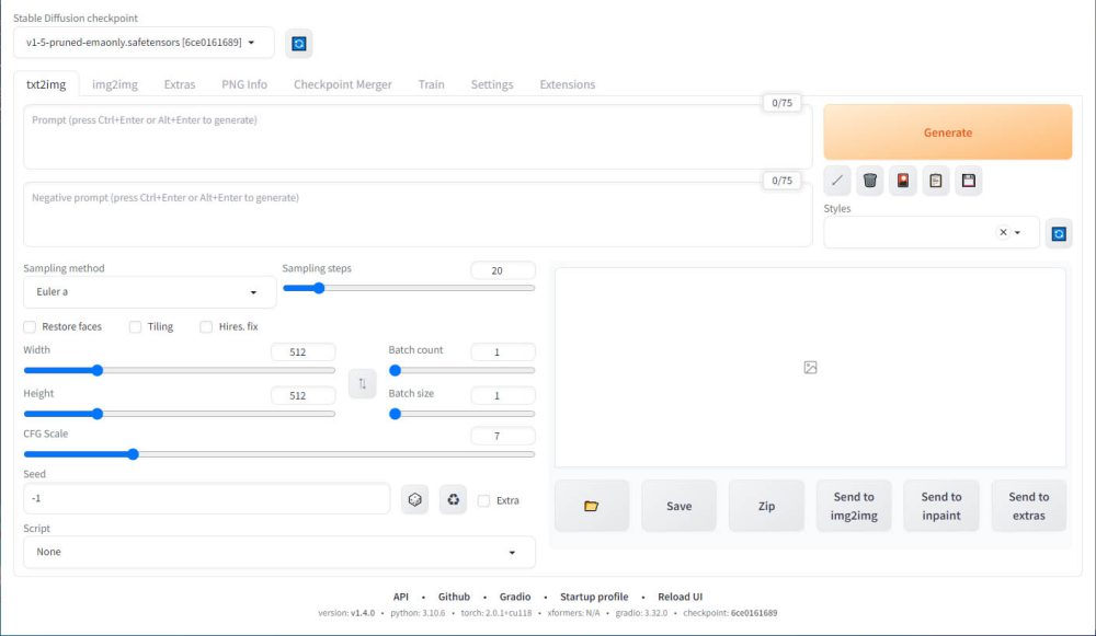 Stable Diffusionのローカル環境構築方法を解説（Dockerを使わない方法） | Murasan Lab