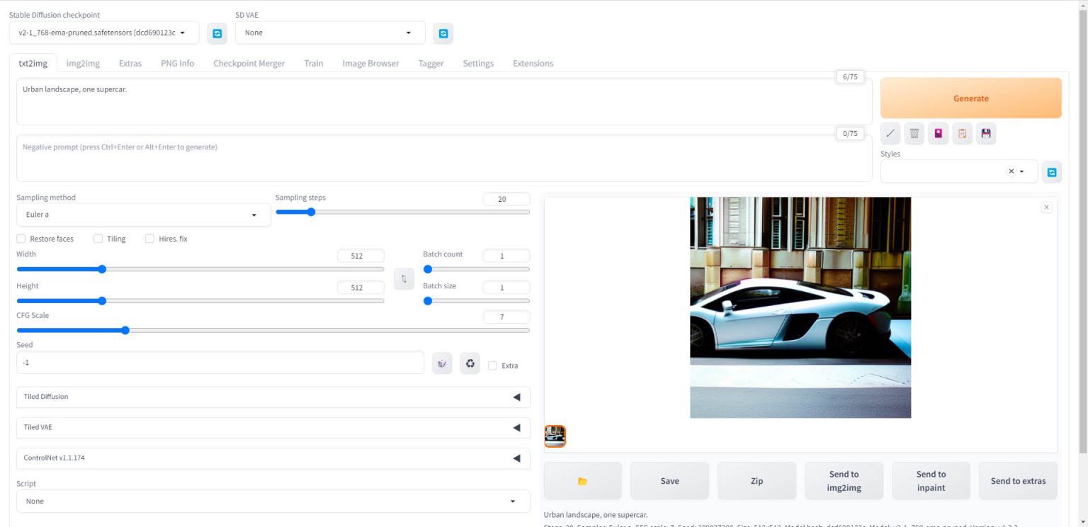 Stable Diffusion 2.1をAUTOMATIC1111 WebUIで使用する方法 | Murasan Lab